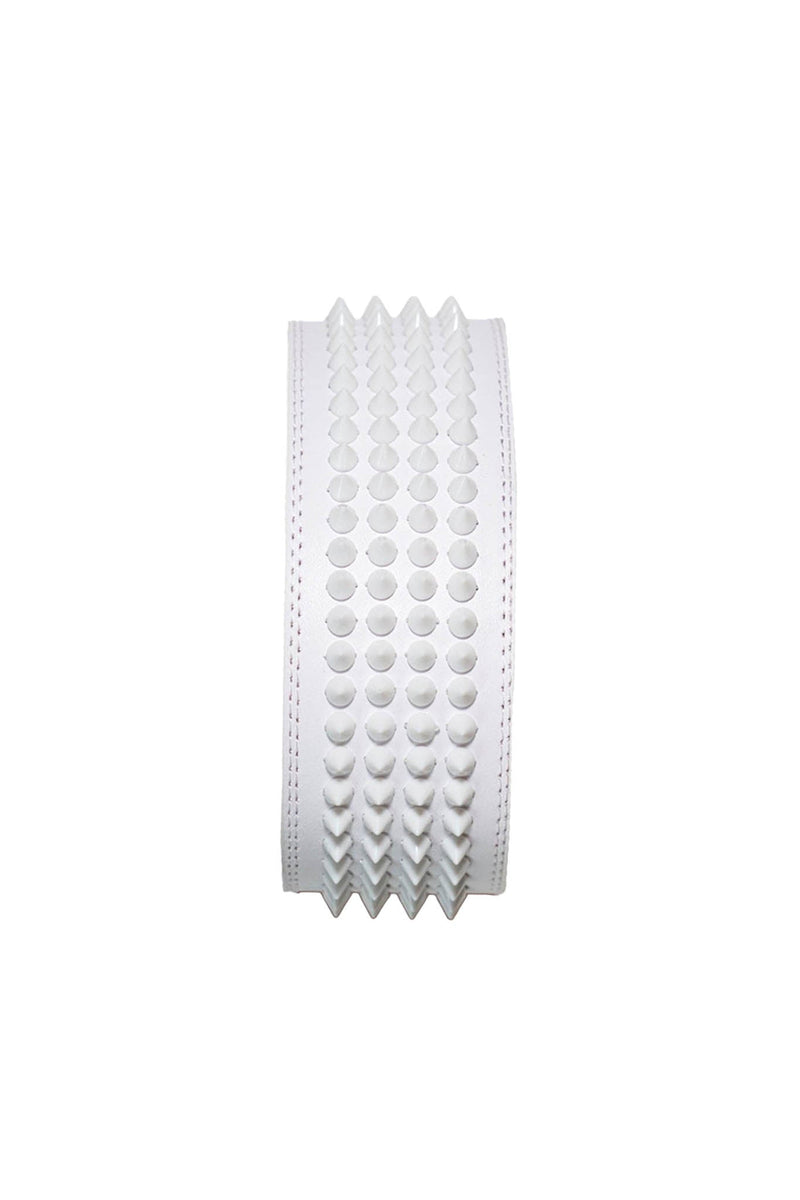 WHITE STUDDED STRAP – Alucinico